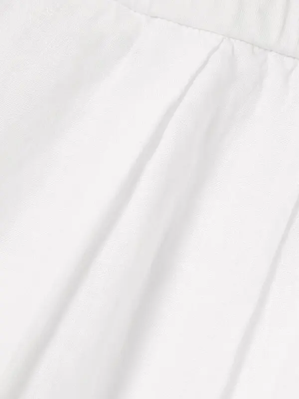 JAMES PERSE Pleated Wide-leg Linen Pants - White