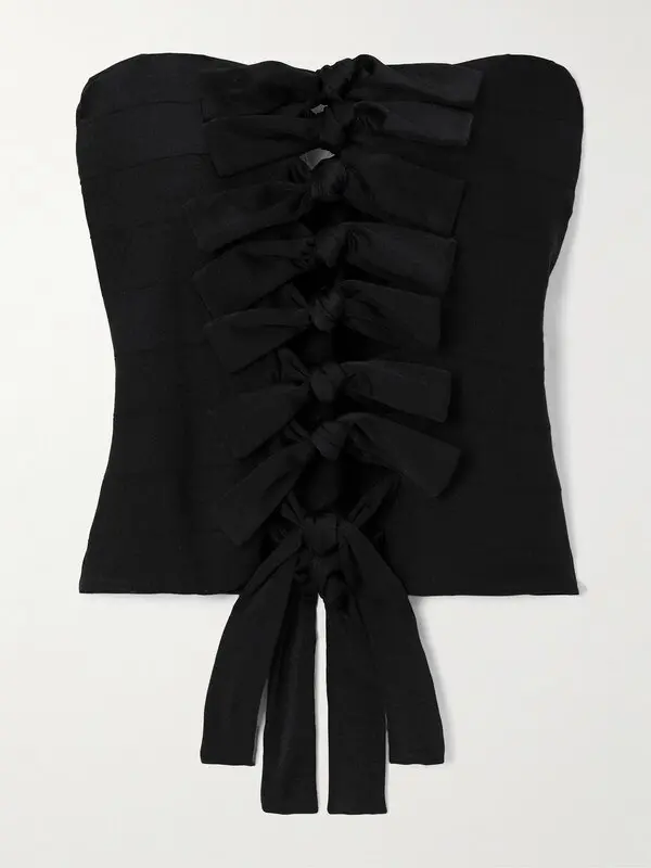 Coperni Strapless Knotted Cutout Top