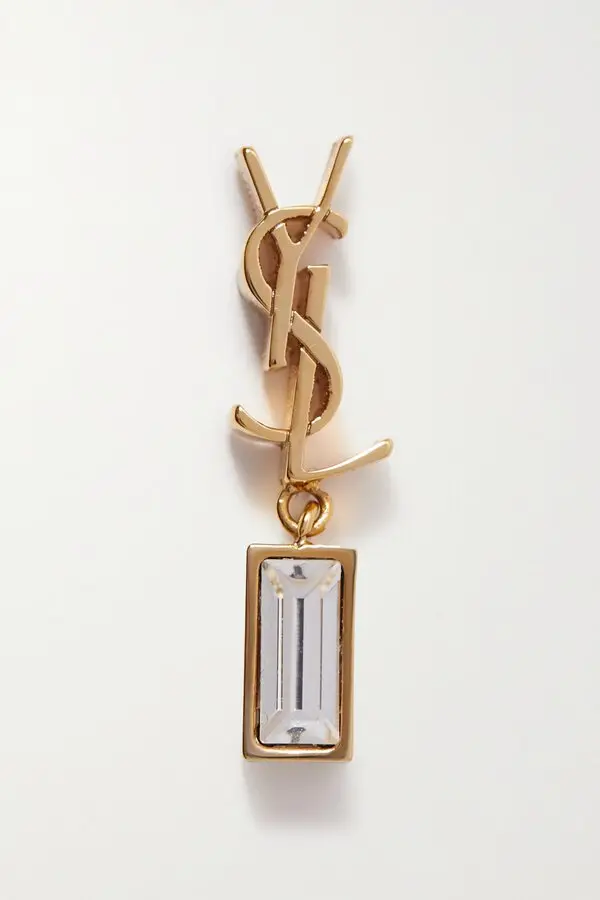 Saint Laurent Cassandre -tone Single Earring - Gold