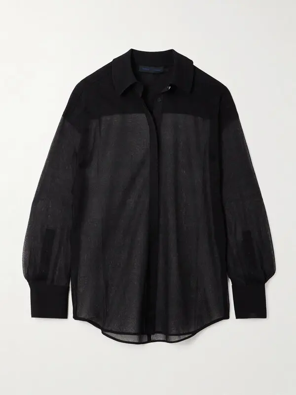 Proenza Schouler Smithson Silk-organza Blouse