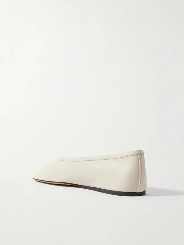Le Monde Beryl Luna Leather Ballet Flats - Neutrals