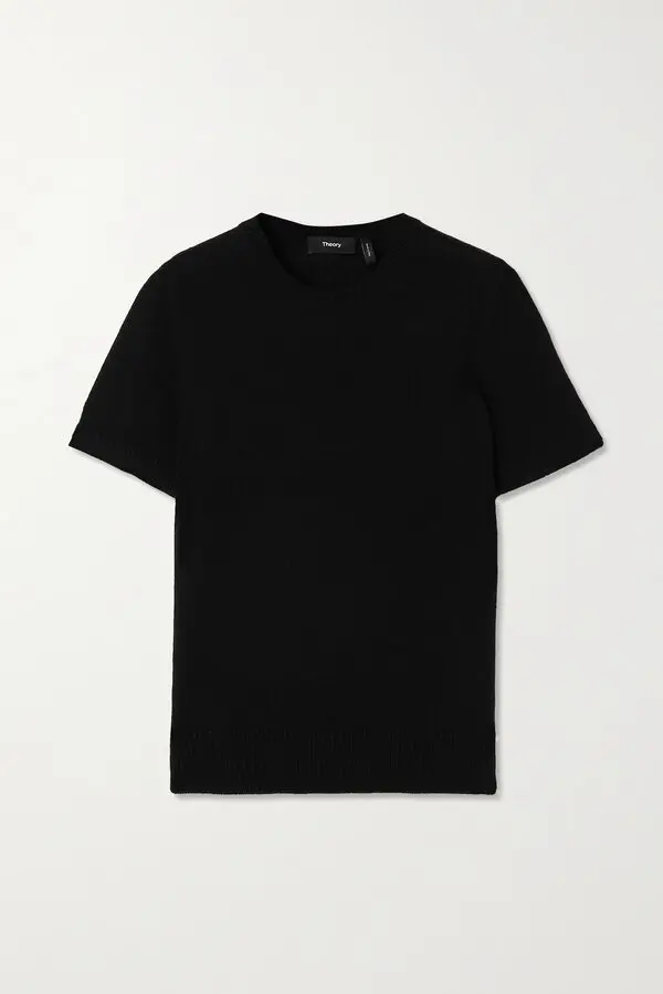 Theory Short-sleeve Cashmere Sweater