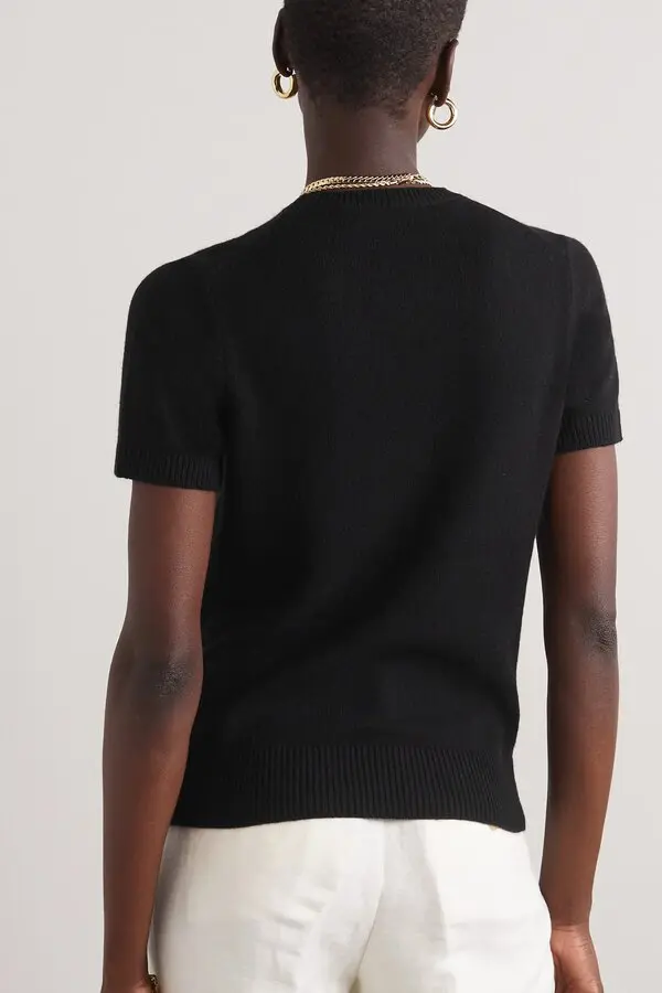 Theory Short-sleeve Cashmere Sweater