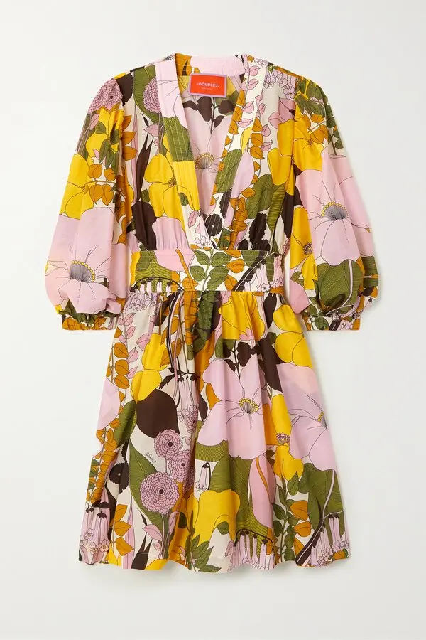 La DoubleJ Margherita Printed Mini Dress