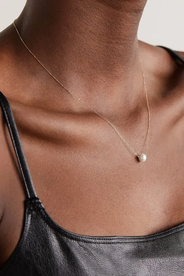 Mateo 14-karat Pearl Chain Necklace