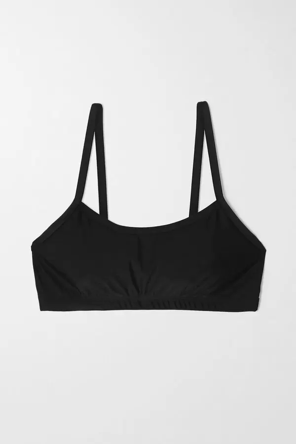 Cover Net Sustain Upf 50+ Stretch Recycled Bikini Top - Black