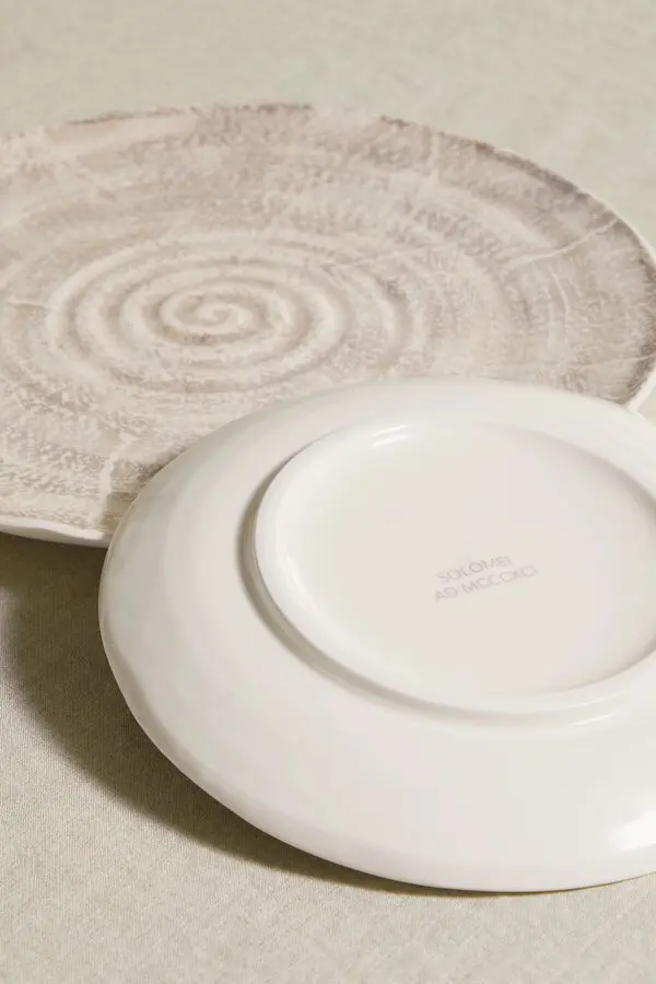Brunello Cucinelli Glazed Ceramic Plates Set Of Two