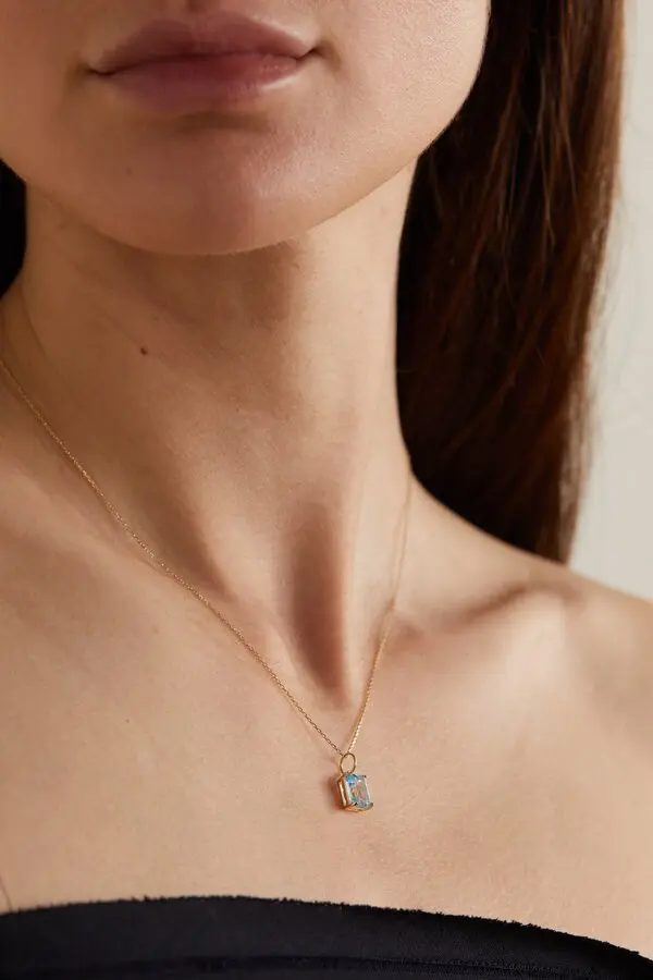 Mateo 14-karat Topaz Necklace