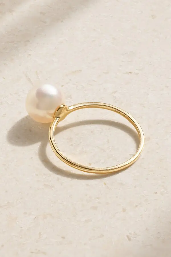 Mateo Pearl Dot 14-karat Ring