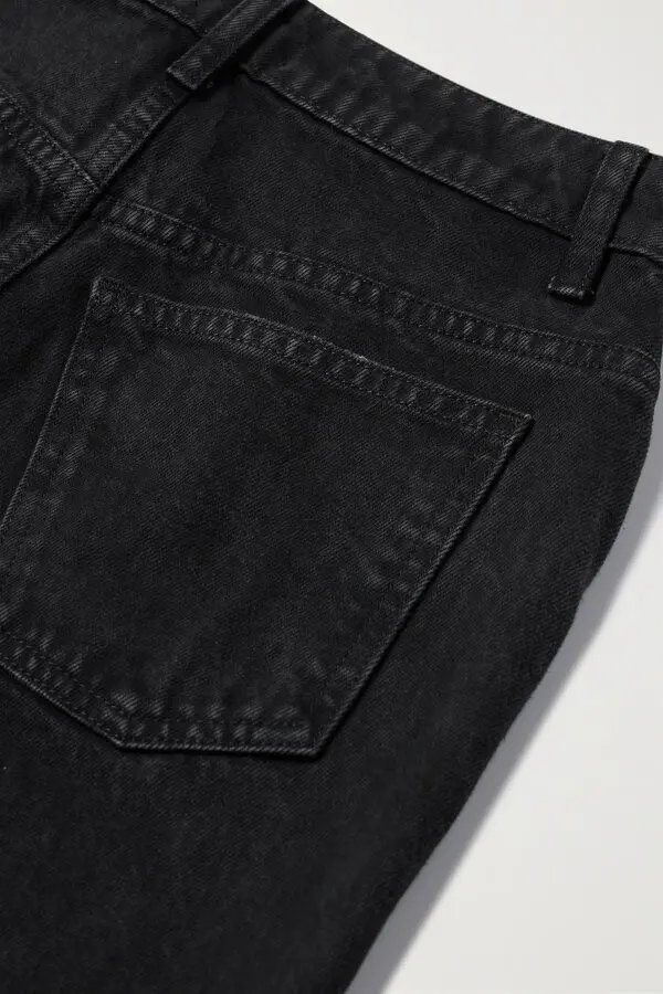 Khaite Abigail Cropped Straight-leg High-rise Jeans