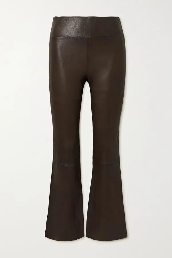 Sprwmn Leather Flared Pants