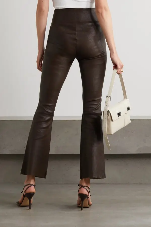 Sprwmn Leather Flared Pants