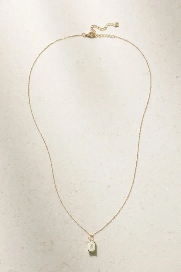 Mateo 14-karat Amethyst Pendant Necklace - Gold