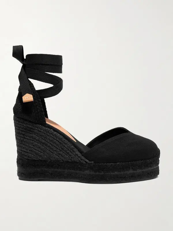 CastaÑer Chiara 80 Canvas Wedge Espadrilles