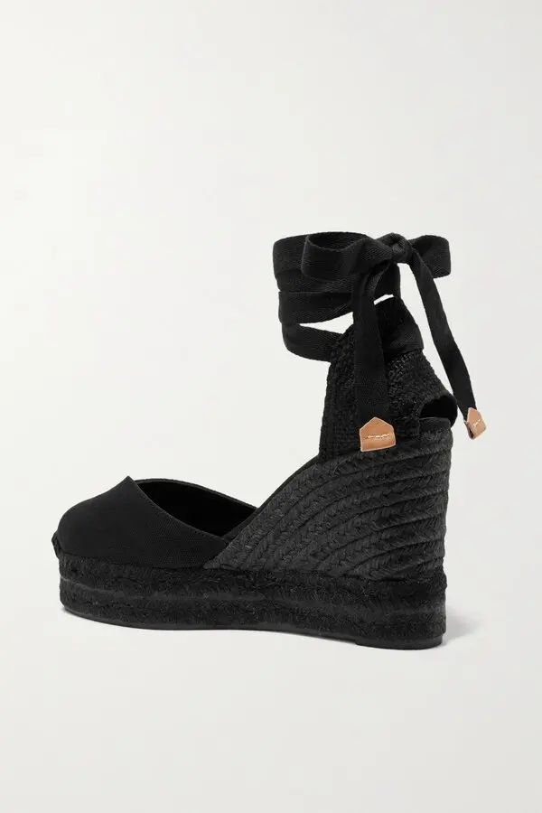 CastaÑer Chiara 80 Canvas Wedge Espadrilles