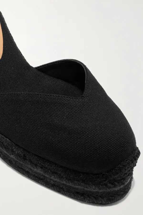 CastaÑer Chiara 80 Canvas Wedge Espadrilles