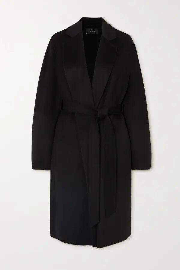 JOSEPH Cenda Wool And Cashmere-blend Coat - Black