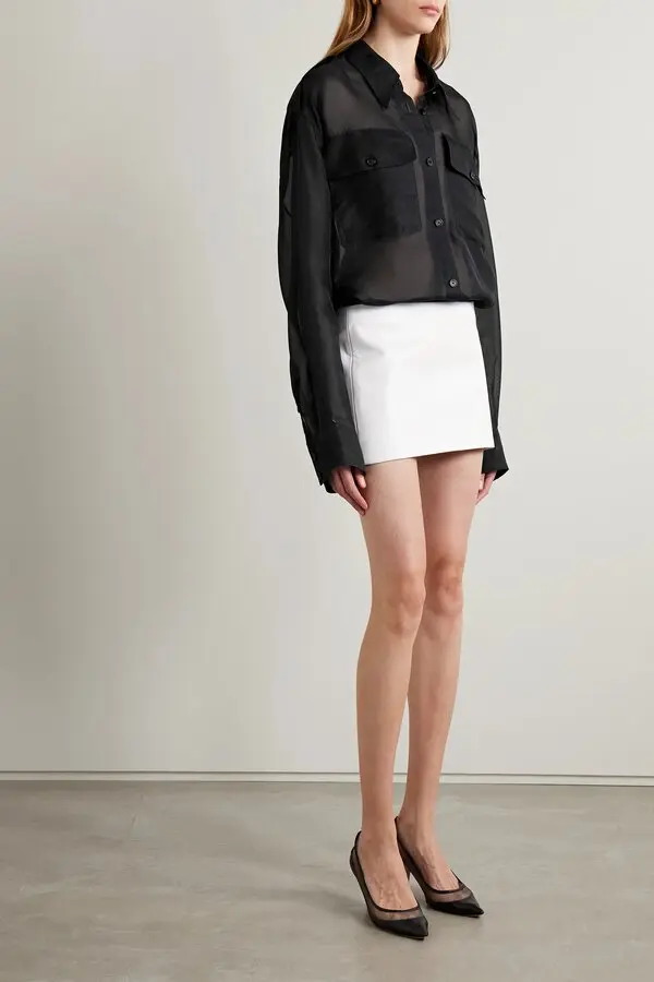Khaite Missa Oversized Silk-organza Shirt