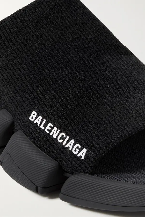 Balenciaga Speed 2.0 Stretch-knit Slides