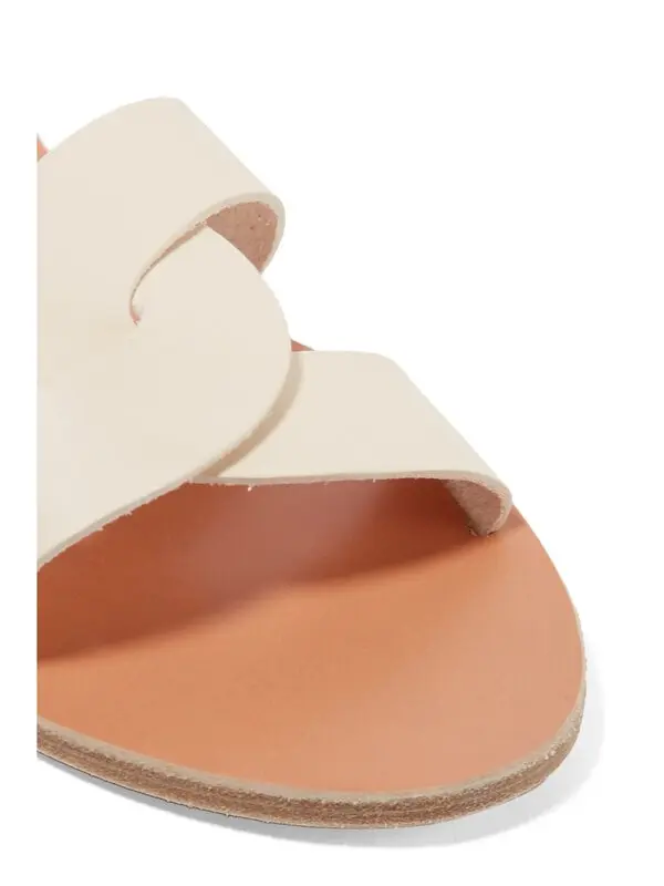 ANCIENT GREEK SANDALS Desmos Leather Slides - Neutrals