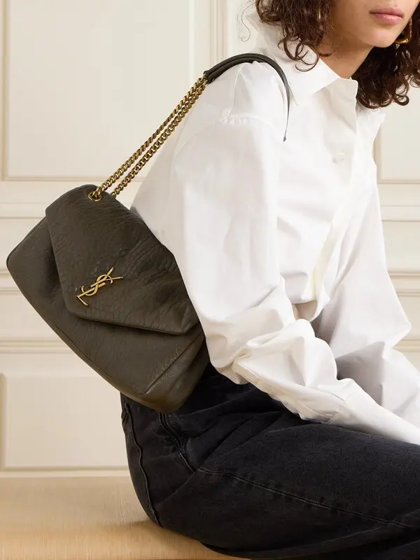 Saint Laurent Calypso Medium Leather Shoulder Bag