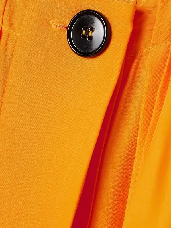 Co Oversized Pleated Habotai Maxi Dress