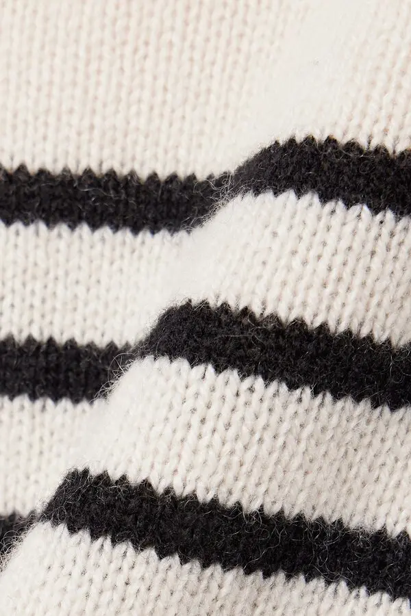 Khaite Diletta Striped Cashmere Sweater