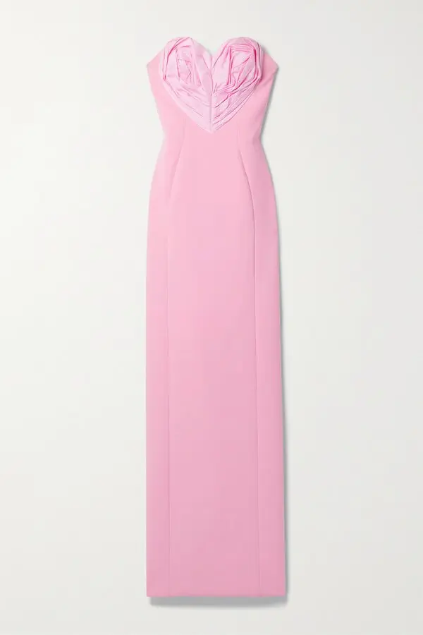 Carolina Herrera Strapless Ruched Gown