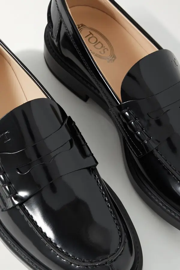 TOD'S Gomma Basso 59c Patent-leather Loafers