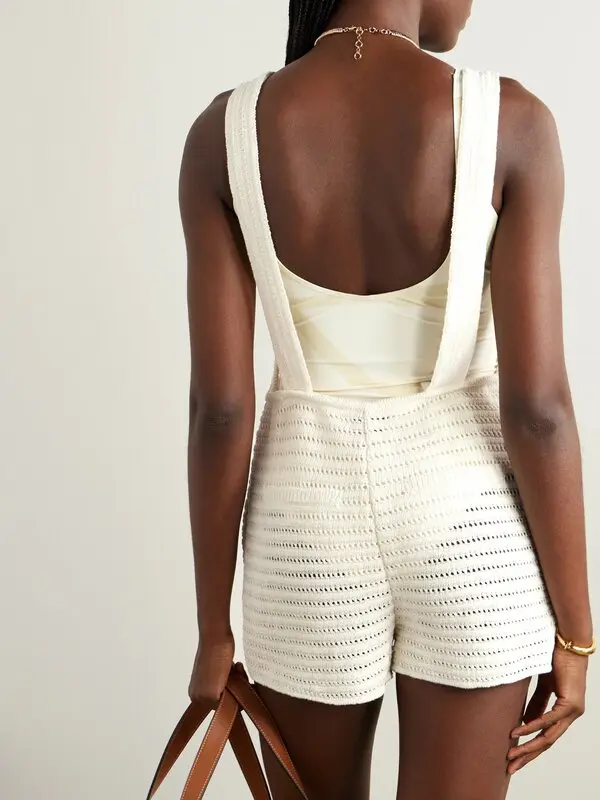 Le Kasha Dakhal Organic Linen Playsuit