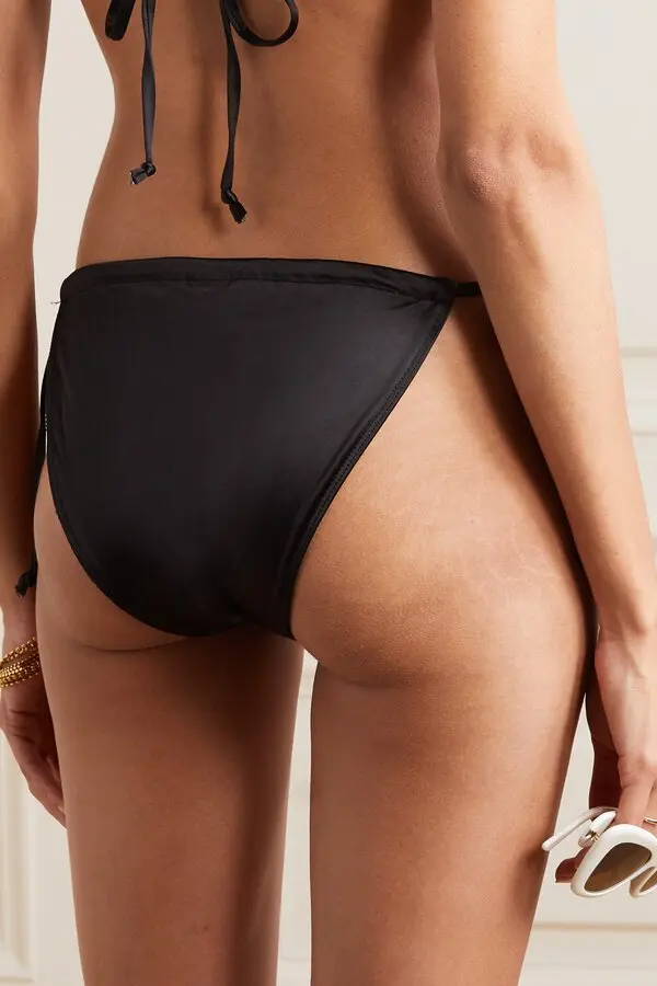 Good American Tiny Ties Stretch-satin Bikini Briefs