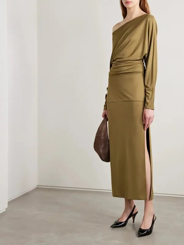 Khaite Junet One-shoulder Maxi Dress