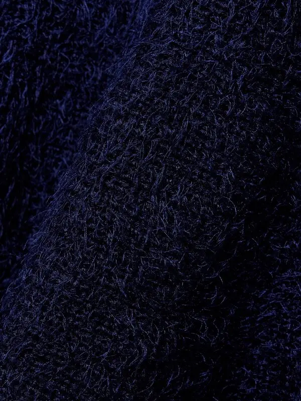 Khaite Cadence Silk And Cashmere-blend Tweed Midi Skirt - Blue