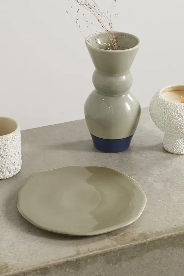 MARLOE MARLOE Net Sustain Glazed Ceramic Display Plate