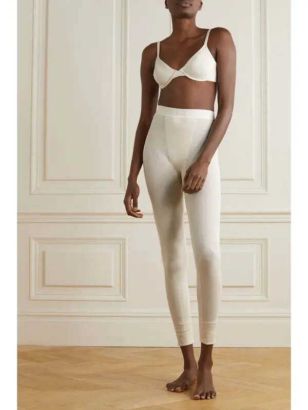 SKIMS Thermal Ribbed Cotton-blend Leggings
