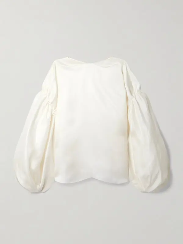 Khaite Quico Oversized Blouse - White