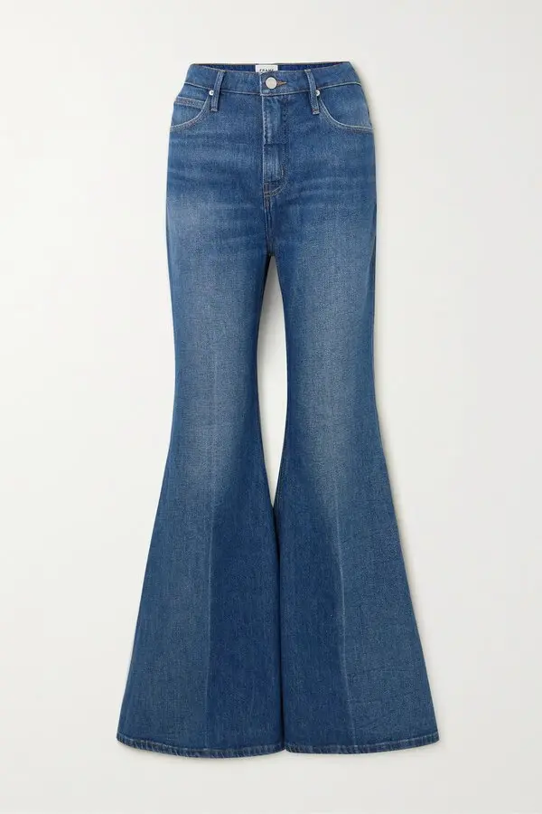 FRAME Net Sustain The Extreme High-rise Flared Jeans