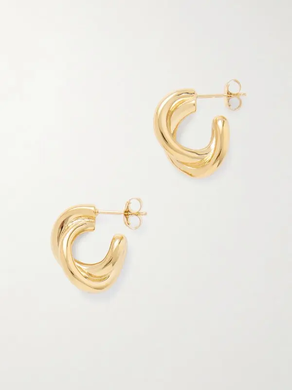 Lié Studio The Diana -plated Hoop Earrings - Gold