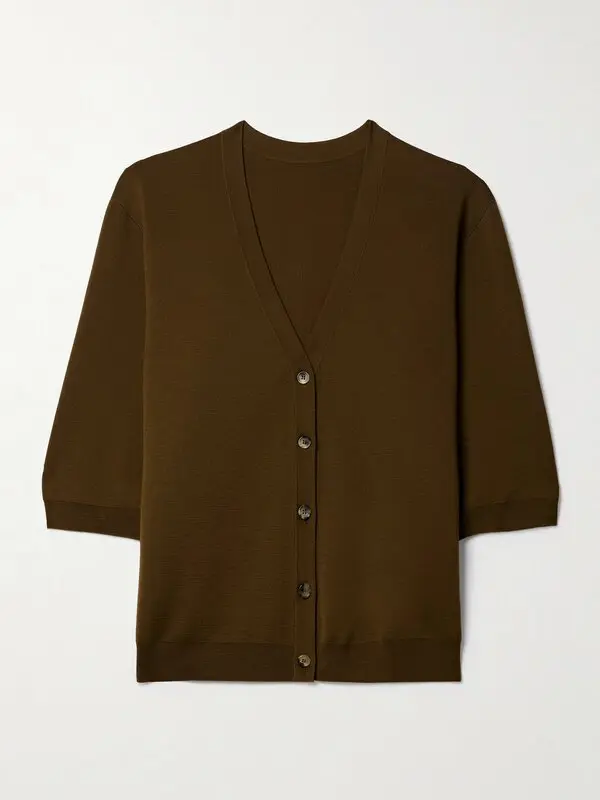 Khaite Tedi Wool-blend Cardigan