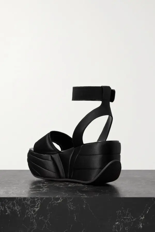 Emilio Pucci Satin Platform Sandals
