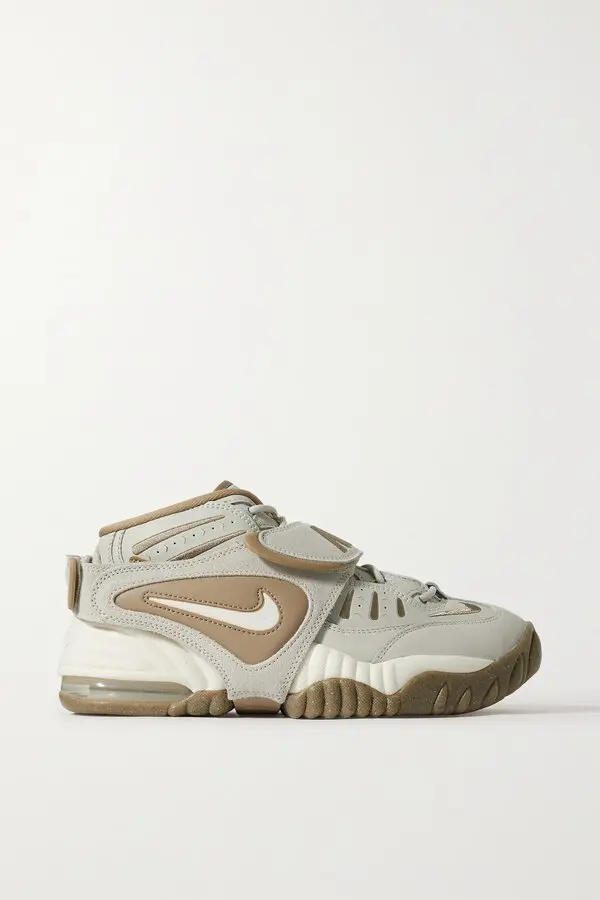 Nike Adjust Force Leather And Suede Sneakers