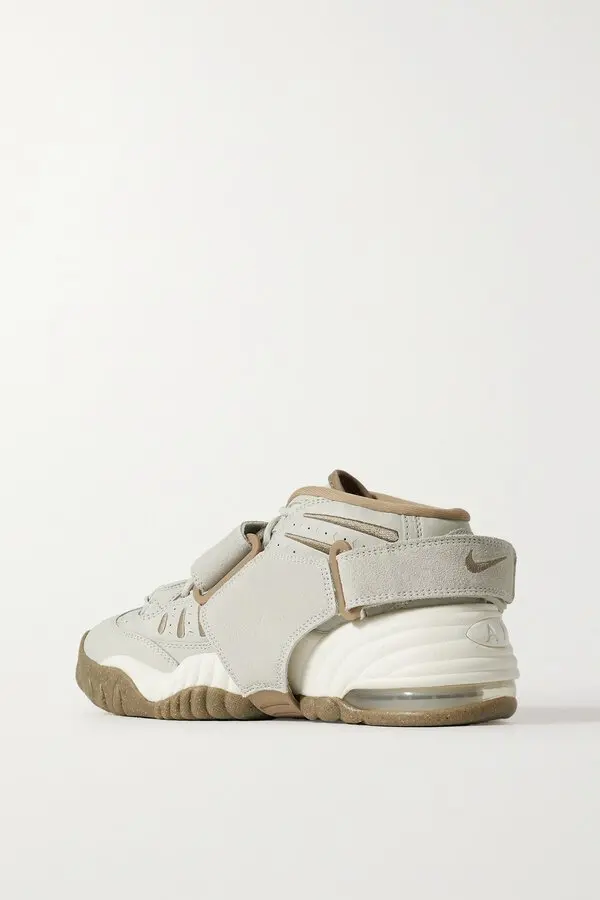 Nike Adjust Force Leather And Suede Sneakers