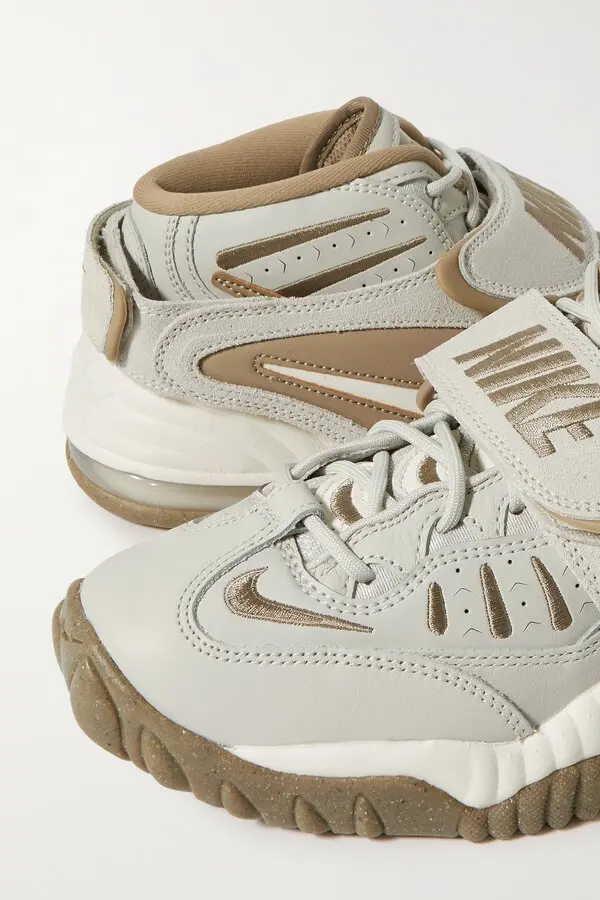 Nike Adjust Force Leather And Suede Sneakers