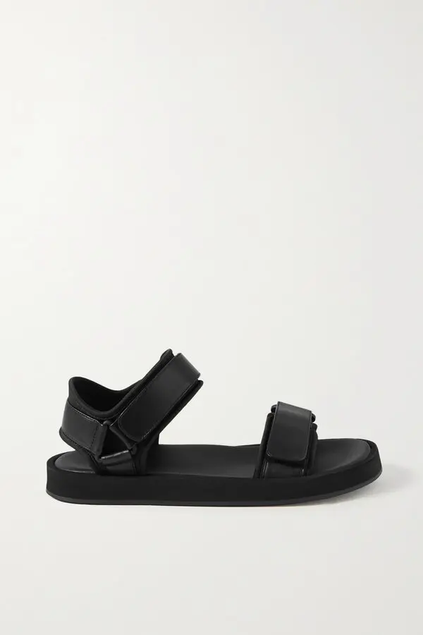 THE ROW Hook And Loop Leather Sandals