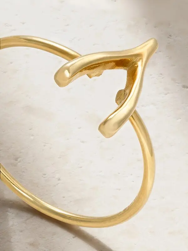 JENNIFER MEYER Mini Wishbone 18-karat Ring