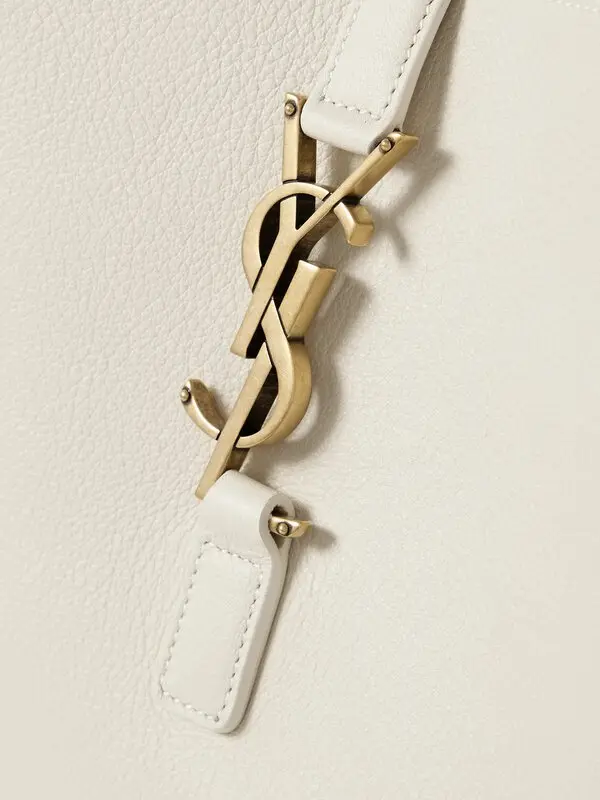 Saint Laurent Le 5 À 7 Supple Large Leather Shoulder Bag - White