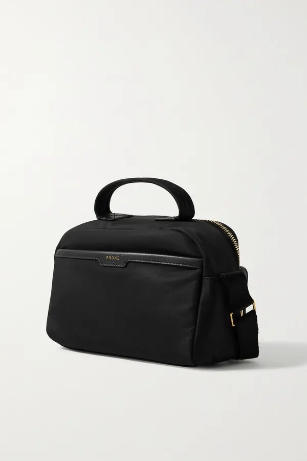 ANYA HINDMARCH Net Sustain Leather-trimmed Recycled Shell Shoulder Bag