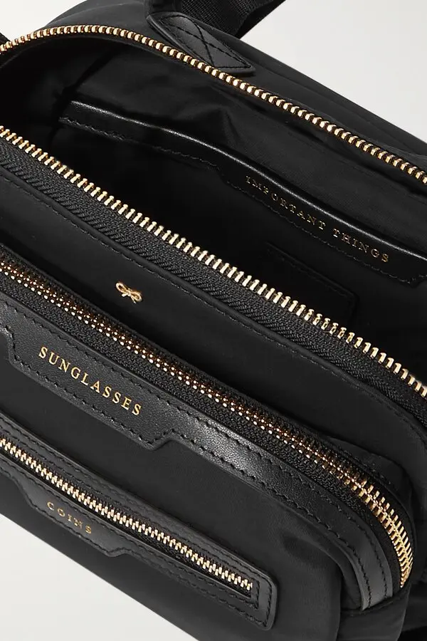 ANYA HINDMARCH Net Sustain Leather-trimmed Recycled Shell Shoulder Bag