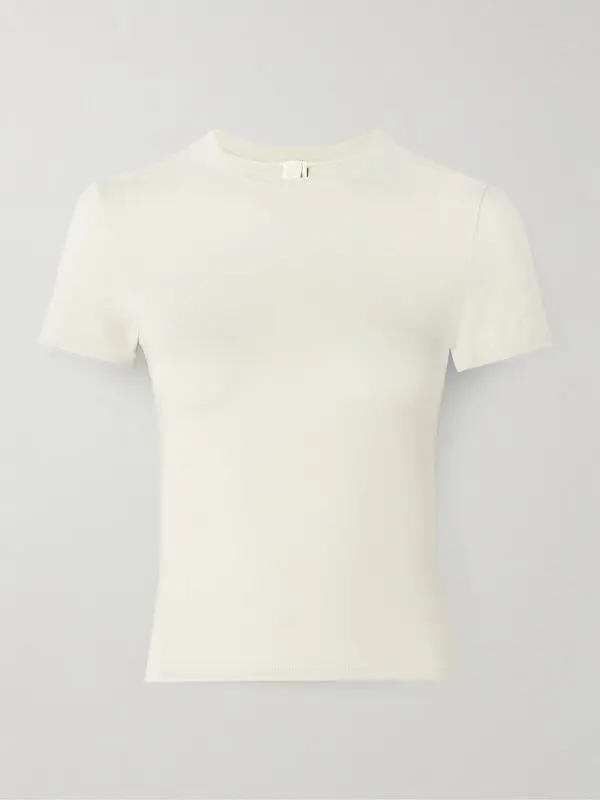 SKIMS Stretch-cotton Jersey T-shirt
