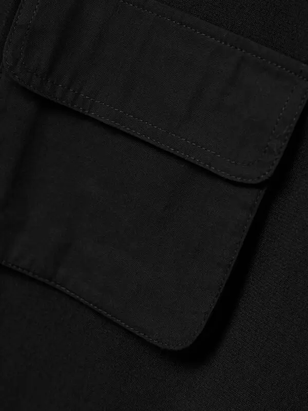 Acne Studios Cotton-poplin Trimmed Mesh Midi Skirt